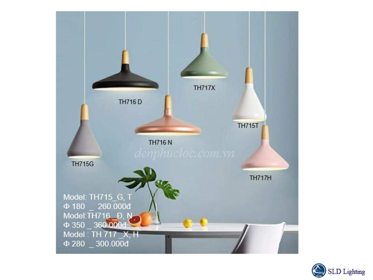 Chao đèn thả nhiều màu SLD 023 - CÔNG TY TNHH ĐẦU TƯ THƯƠNG MẠI SƠN LAM